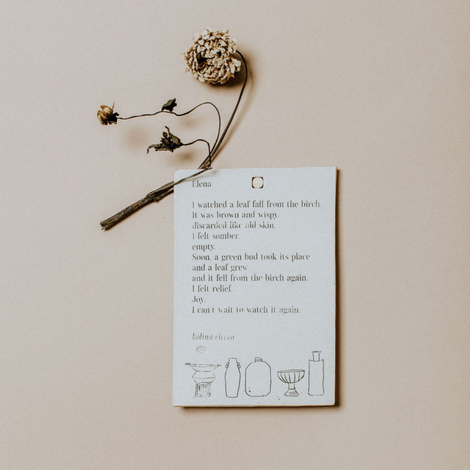 Elena Ceramic Poem – Krista Coons Studio