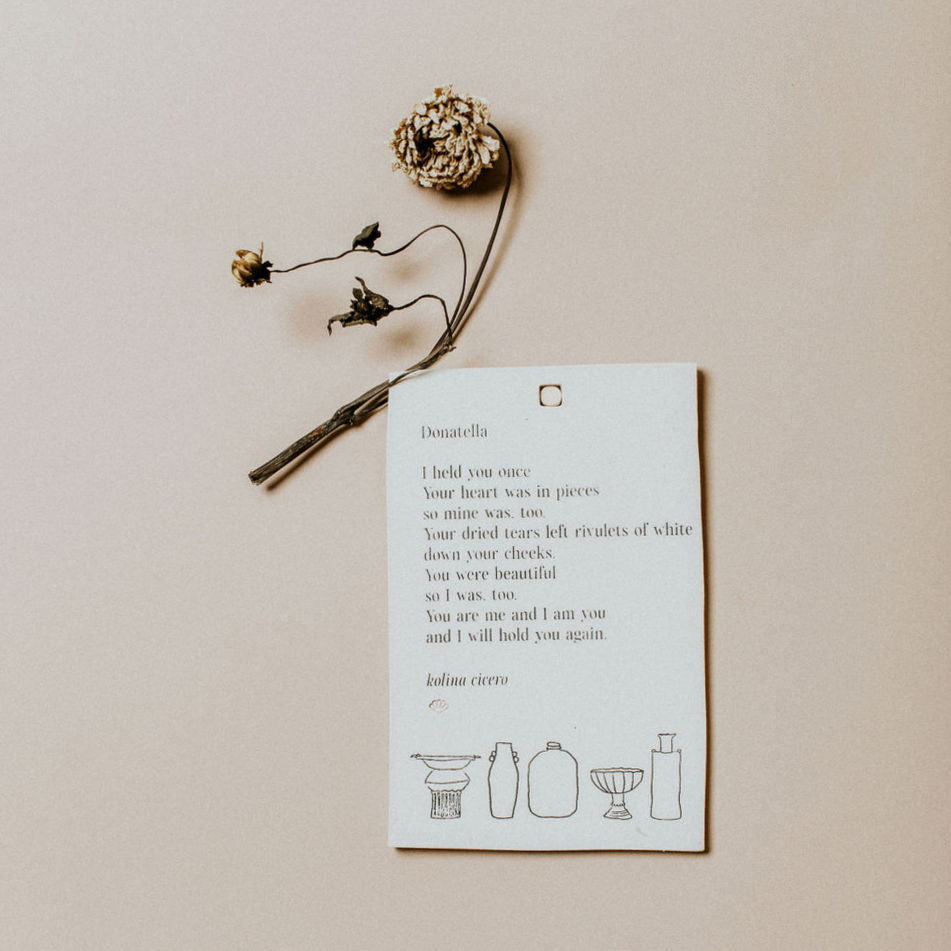 Donatella Ceramic Poem – Krista Coons Studio