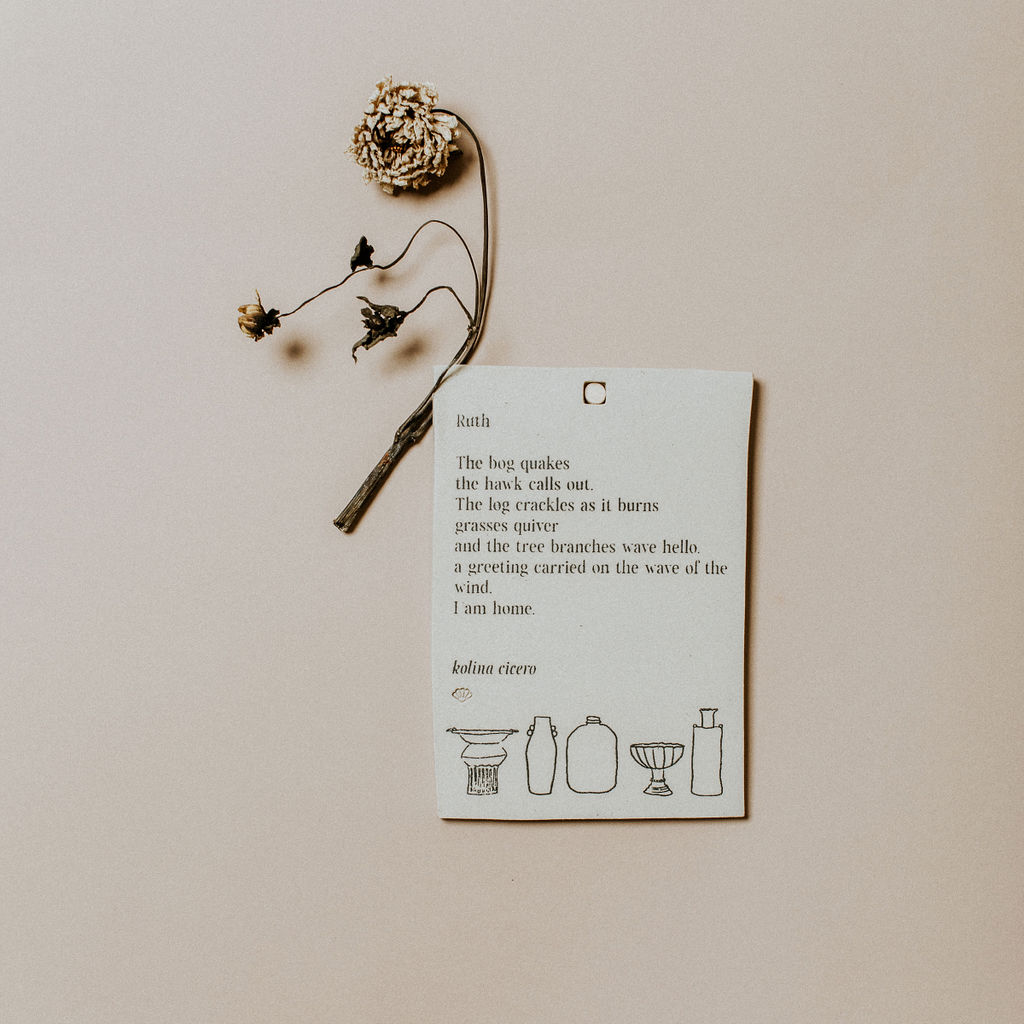 Ruth Ceramic Poem – Krista Coons Studio